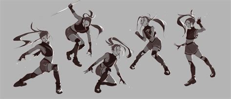 Dynamic Sword Fighting Poses