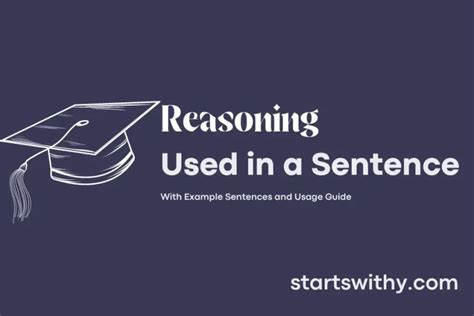 Reasoning In A Sentence Examples 21 Ways To Use Reasoning