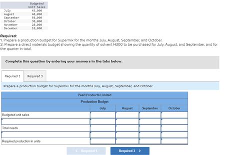 Solved Exercise 8 10 Algo Production And Direct Materials