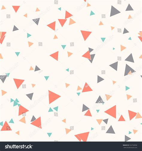 Colorful Messy Triangle Seamless Pattern Abstract Stock Vector Royalty Free 532758958