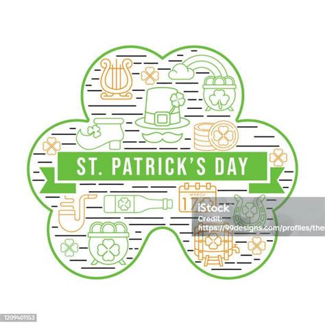 성 패트릭의 날 벡터 일러스트레이션 해피 세인트 패트릭의 날 벡터 플랫 디자인 템플릿 St Patricks Day에 대한 스톡 벡터 아트 및 기타 이미지 St