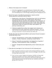 Soil Mechanics HW Docx What Is The Origin Of Soil In Nature A Soil Is The Un Aggregated