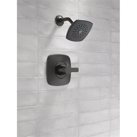 Shop Delta Modern Matte Black Bathroom Sink And Shower Faucet With Bath