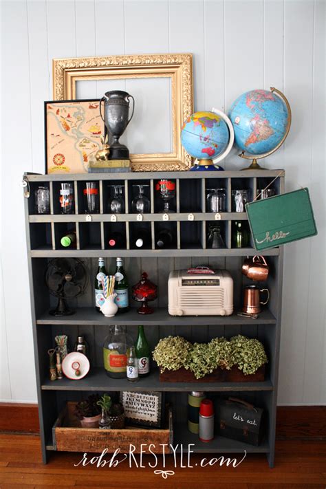 DIY Vintage Shelf Styling