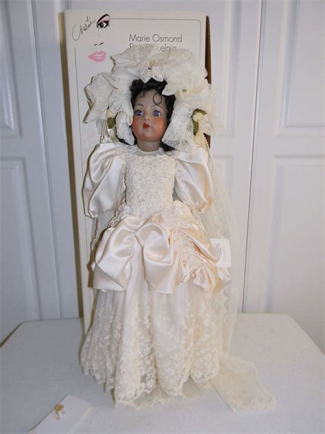 Rare~marie Osmond Classic Series~alicia Bride Doll~dark Complexion~ltd