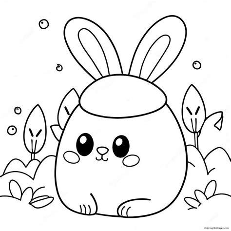 Squishmallow Easter Bunny Coloring Page 51513 40753