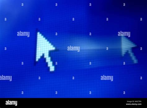 Cursor Arrow In Move Abstract Background Stock Photo Alamy