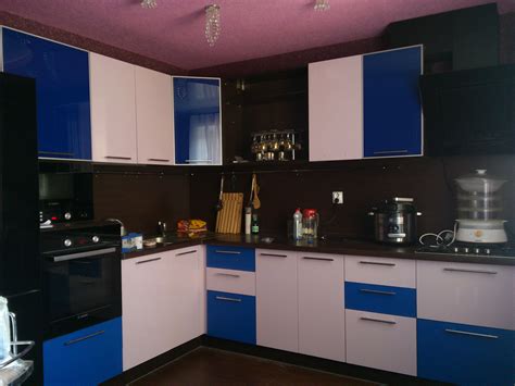 Кухня МДФ+стекло — Наши работы по изготовлению мебели на заказ