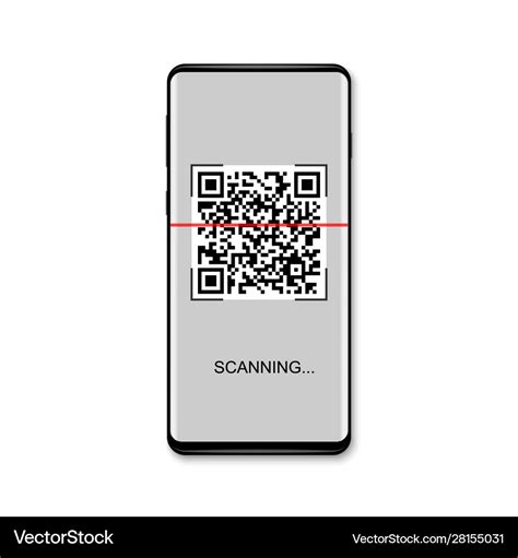 Smartphone Mockup With Scan Qr Code Royalty Free Vector