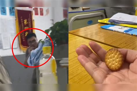 天道好轮回！老师上课偷吃饼干被同学抓现行，最后结局万万没想到搞笑校园老师上课结局天道