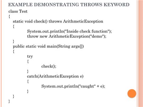 Exception Handling In Java With Examplespptx