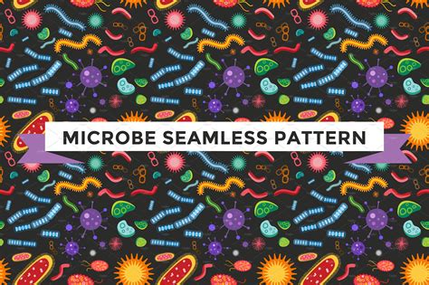 Virus Vector Seamless Pattern Healthcare Illustrations ~ Creative Market