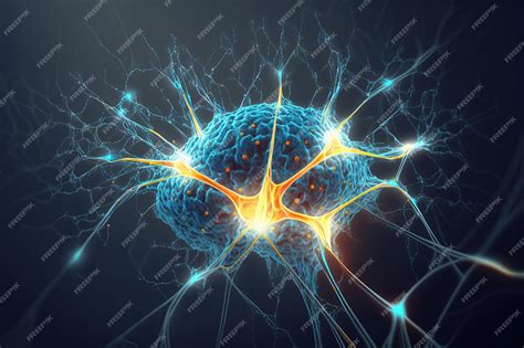 Premium Ai Image Brain Neural Network Neural Network Concept In Activity Digital Illustration Ai