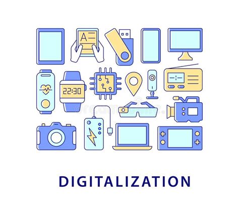 Digitalization Symbol Stock Illustrations 1 377 Digitalization Symbol