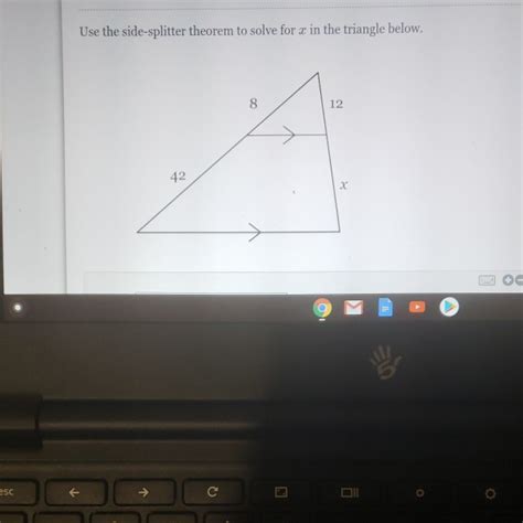 Solved Use The Side Splitter Theorem To Solve For X In The