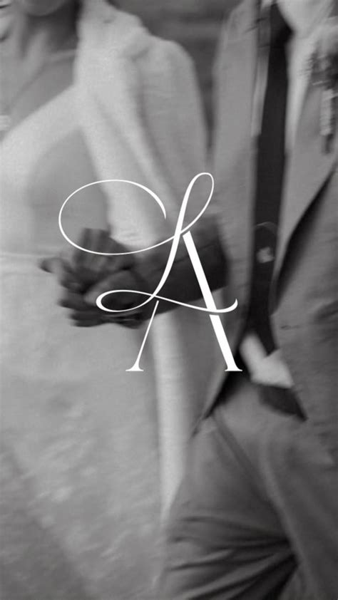Timeless Elegant Modern Cursive Initials Monogram Logo Design For Wedding Elopement Personal