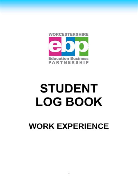 Student Log Book 1 Pdf Internship Job Hunting
