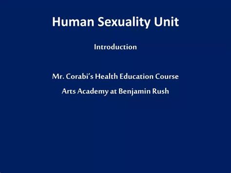 Ppt Human Sexuality Unit Powerpoint Presentation Free Download Id