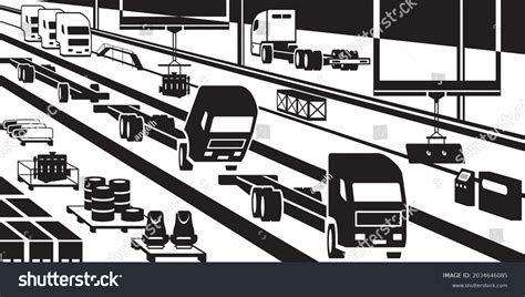 Assembly Line Illustration