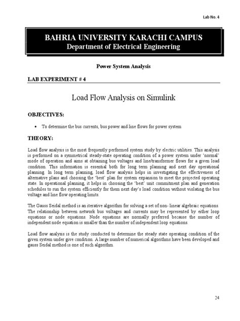 Lab 4 Load Flow Analysis On Simulink 17032021 024542pm Pdf Electrical Engineering