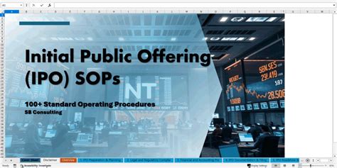 100 Initial Public Offering Ipo Sops Excel Template