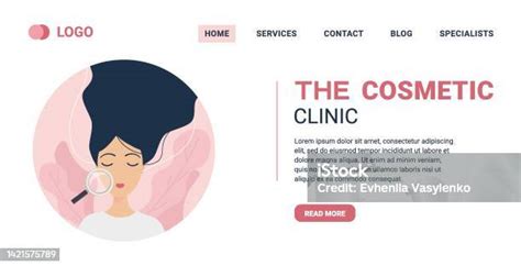 미용 뷰티 살롱에 대한 방문 페이지 돋보기 아래 여성 얼굴 피부 건강 진단에 대한 스톡 벡터 아트 및 기타 이미지 건강 진단 건강관리와 의술 깨끗한 Istock