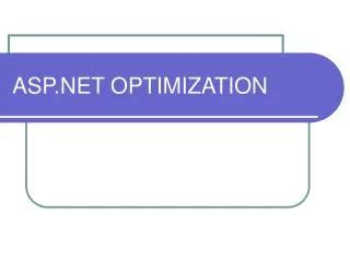 PPT Scaling And Performance Optimization Techniques For Asp Net