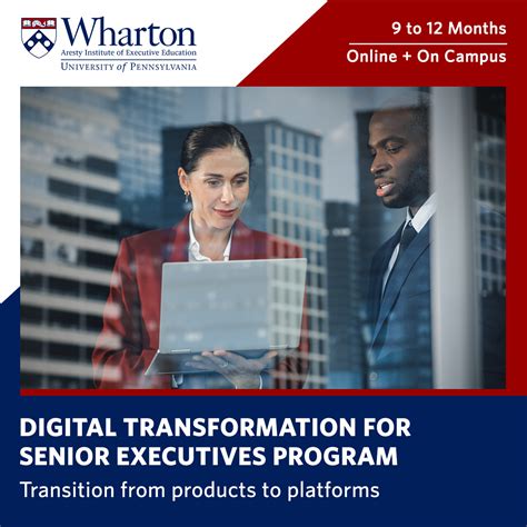 Wharton Exec Ed Digital Transformation For Senior Executives Program