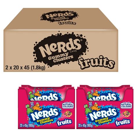 Nerds Fruit Flavour Candy Gummy Clusters 45g Bestway