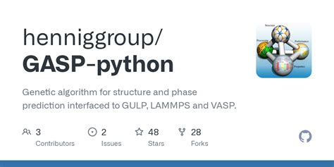 Github Henniggroup Gasp Python Genetic Algorithm For Structure And Phase Prediction