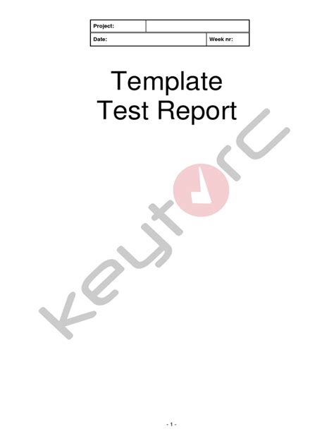 8 Test Report Template Pdf Software Testing Systems Engineering