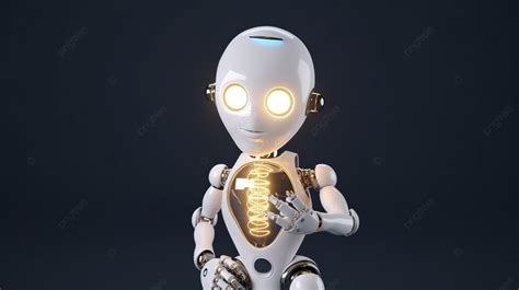 3d Membuat Robot Ai Yang Menggemaskan Dengan Pendamping Bola Lampu