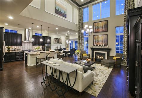 Open Concept Living Room And Dining Room In Regency At Monroe Nj