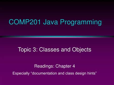 Ppt Comp201 Java Programming Powerpoint Presentation Free Download