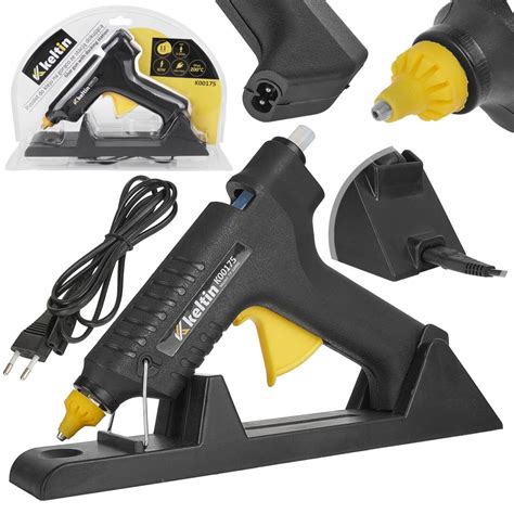 Пистолет За лепене Със силикон 11мм 80w Със стойка Emag Bg