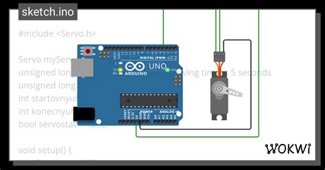 Servo A Millis Wokwi ESP32 STM32 Arduino Simulator