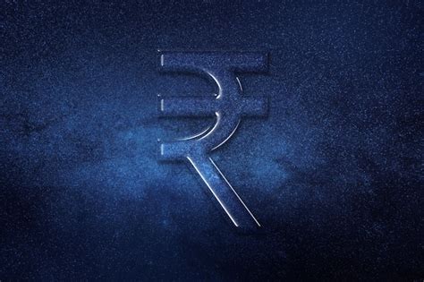 Premium Photo Indian Rupee INR Rupee Currency Monetary Currency Symbol Space Background