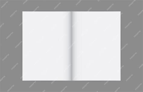 빈 책 또는 잡지 템플릿 모 프리미엄 벡터