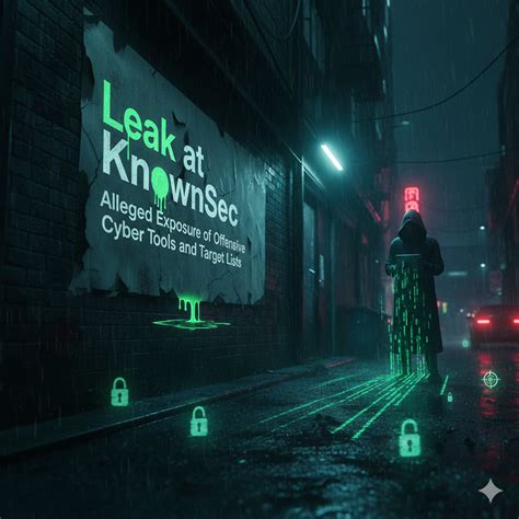 Leak At Knownsec Alleged Exposure Of Offensive Cyber Tools And Target