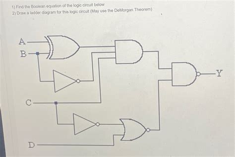 Solved Draw The Boolean Equivalent Circuit For The Following