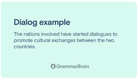 Dialog Vs Dialogue Differences Examples Grammar Grammarbrain