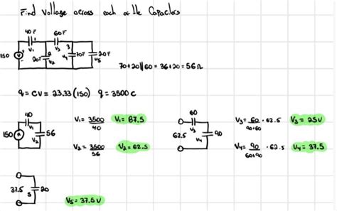 Solved Voltage Has To Drop After Each Capacitor Therefore Chegg