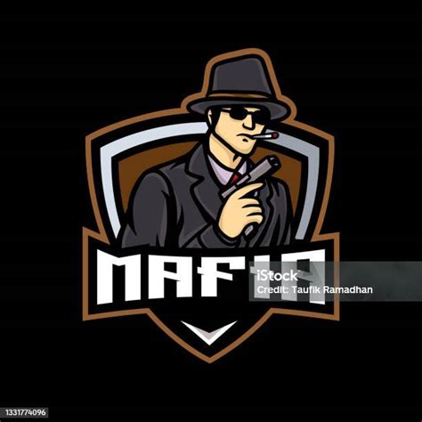 마피아 마스코트 E스포츠 로고 게이머에 대한 스톡 벡터 아트 및 기타 이미지 게이머 권총 깡패 Istock