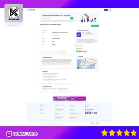 Jual Source Code Aplikasi Jobs Portal Job Board Laravel Script By Kodeaset Di Seller Kodeaset