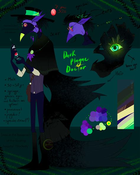Dark Plague Doctor [oc Reference] By Carrionzet1750