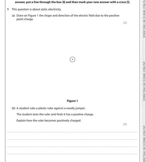 Gcse Edexcel Physics Static Electricity This Question Is About Static El
