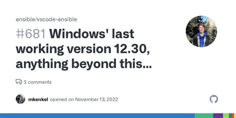 Windows Last Working Version 1230 Anything Beyond This Both Pre