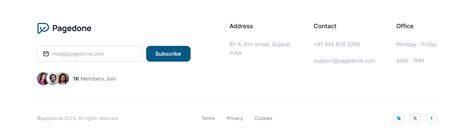 Tailwind Css Footer Pagedone