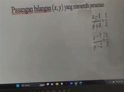 Pasangan Bilangan X Y Yang Mementil Prasman L StudyX
