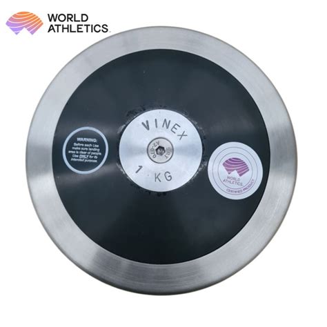 Vinex Super Spin Steel Throwing Discus 1 Kg World Athletics Approved